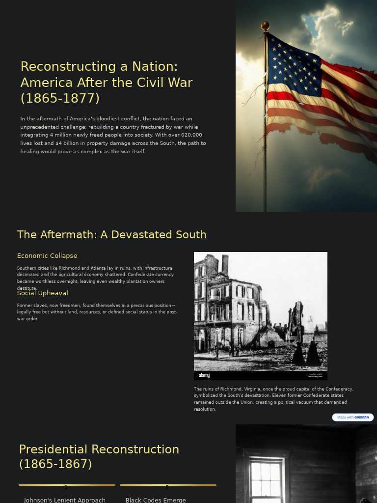 Reconstruction of United States | PDF | Reconstruction Era | Southern ...