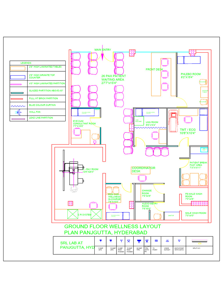 Ground Floor Wellness Layout Plan | PDF