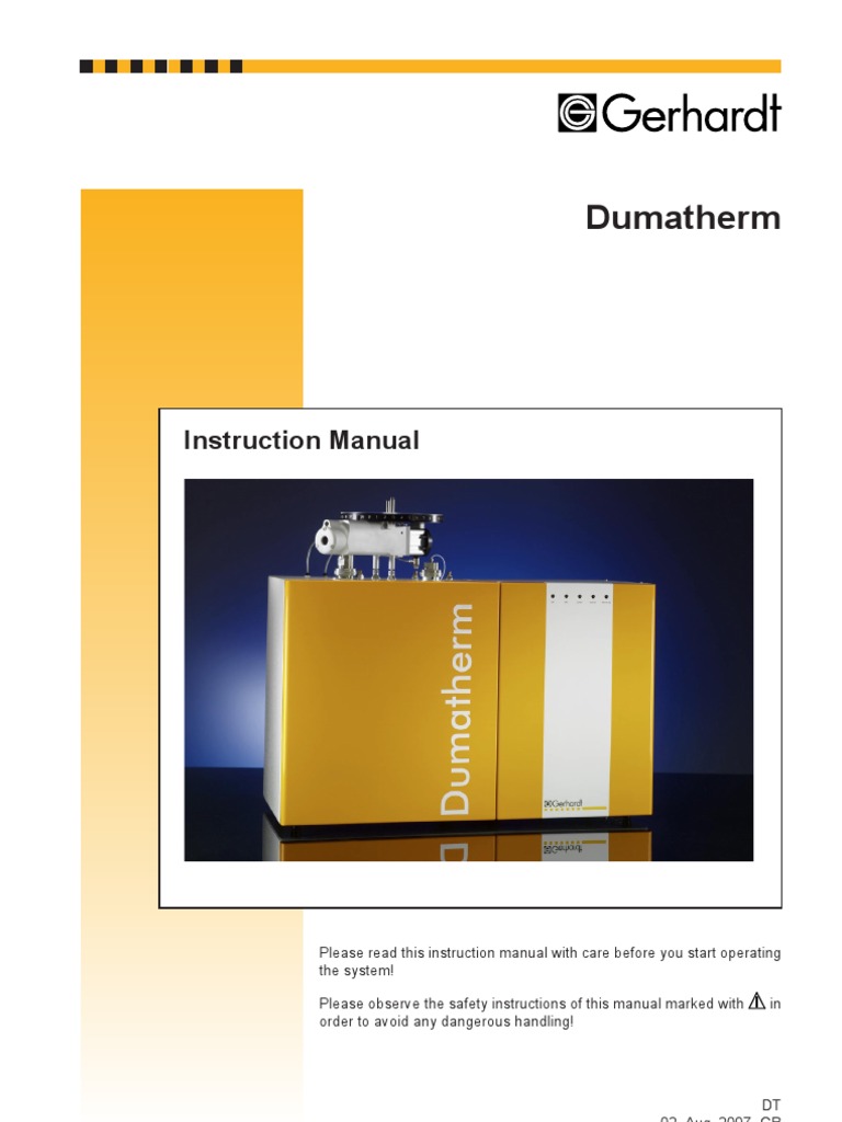 Ba Dumatherm GB | PDF | Electrical Connector | Oxygen