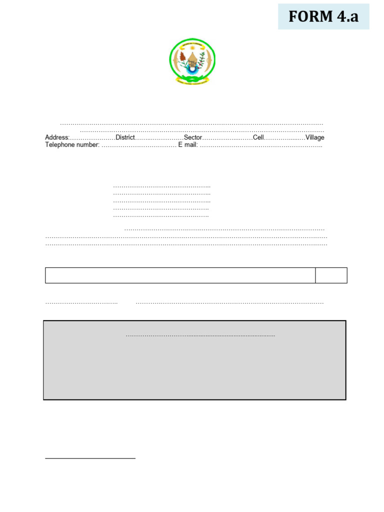 A Application Form For Change of Land Use-Eng | PDF