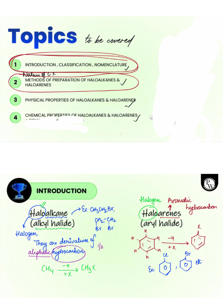 Helo Alkane and Helo Arenes Complete Classwork | PDF