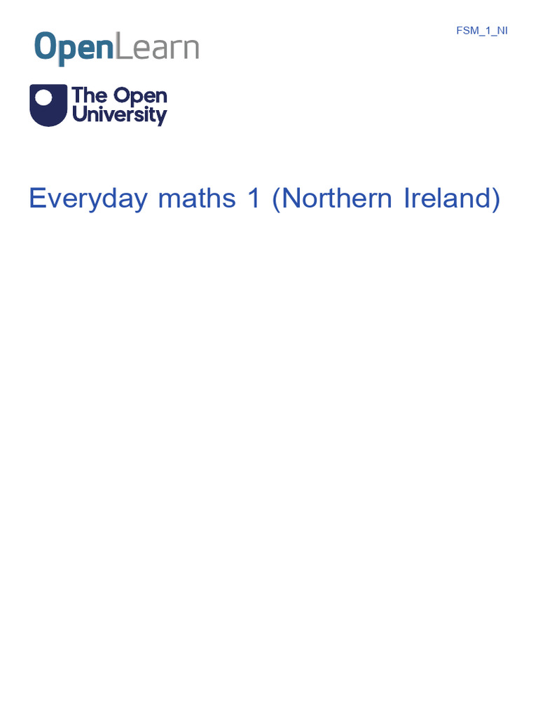 Everyday Maths 1 Northern Ireland Printable | PDF | Measurement ...