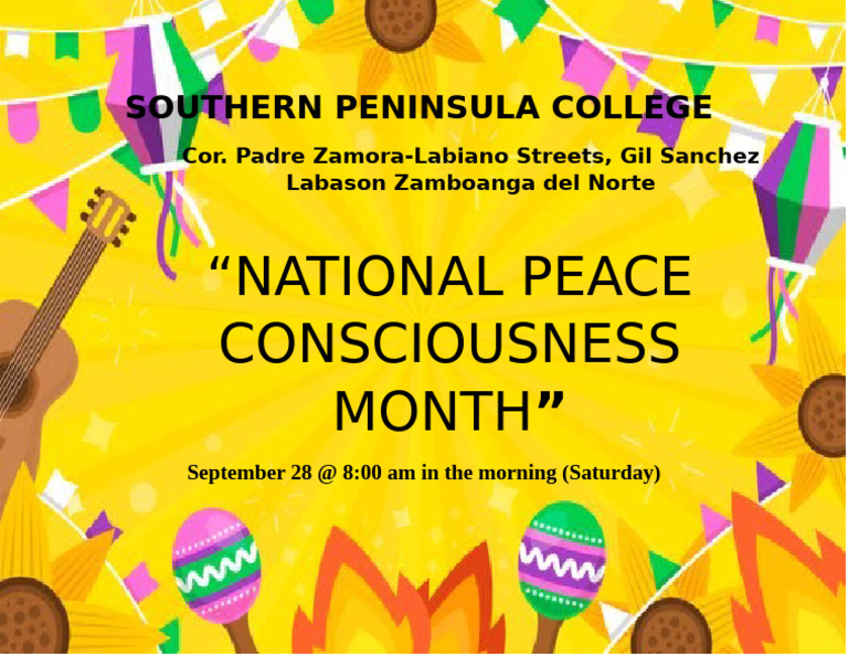 National Peace Consciousness Month 2025 | PDF