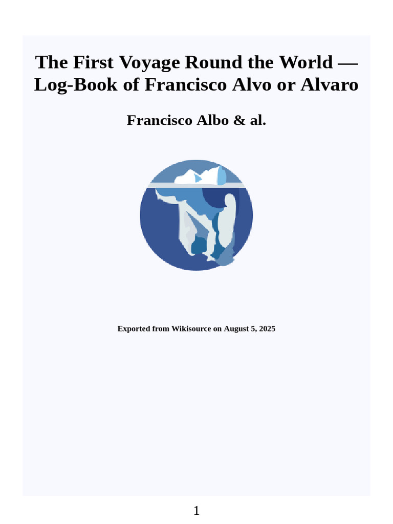 Logbook of Francisco Albo's Voyage | PDF