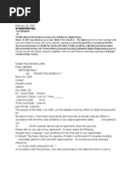 Dunning Letters Format | PDF