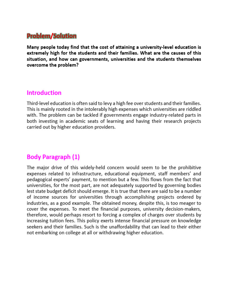 Reducing University Education Costs | PDF | University | Expense