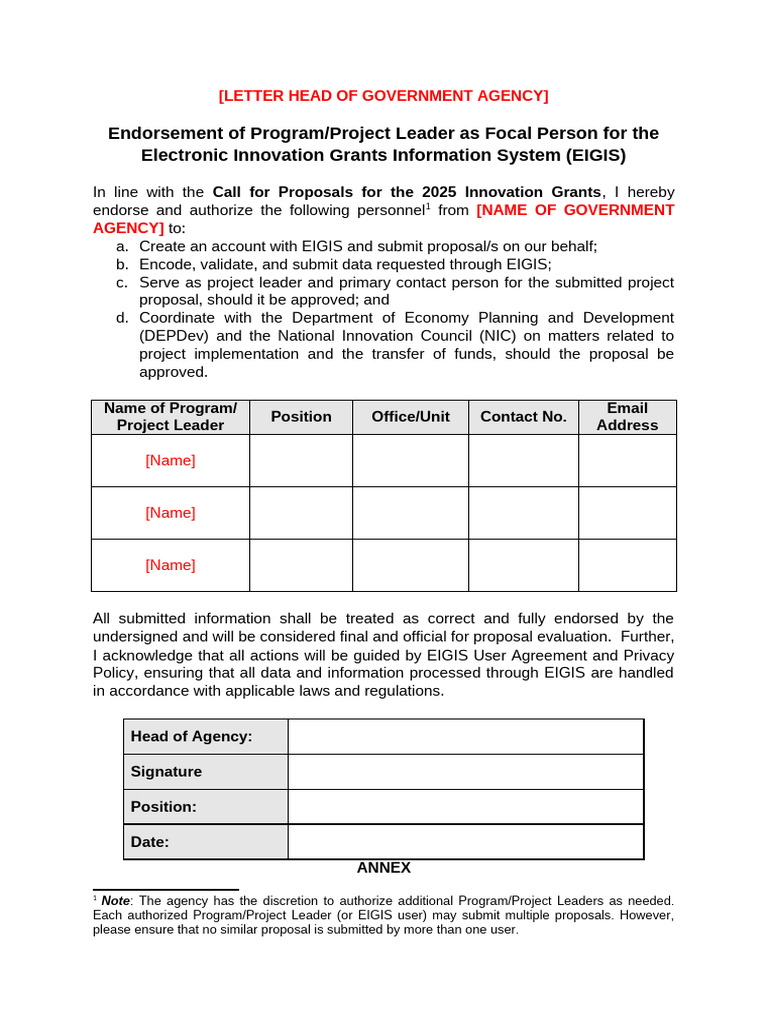 2025-EIGIS Authorization Form (1) | PDF | Privacy | Information Privacy