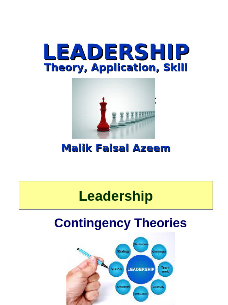 Contingency Leadership Theories Explained | PDF | Leadership | Social ...