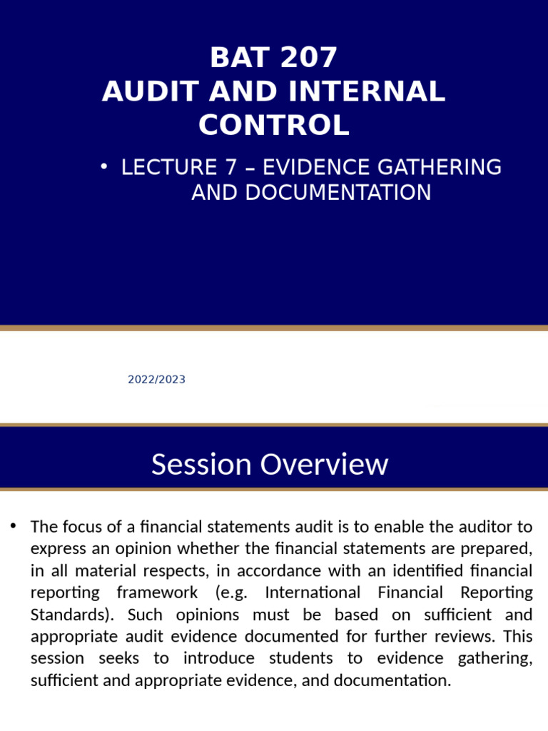 Evidence Gathering in Auditing | PDF | Audit | Risk
