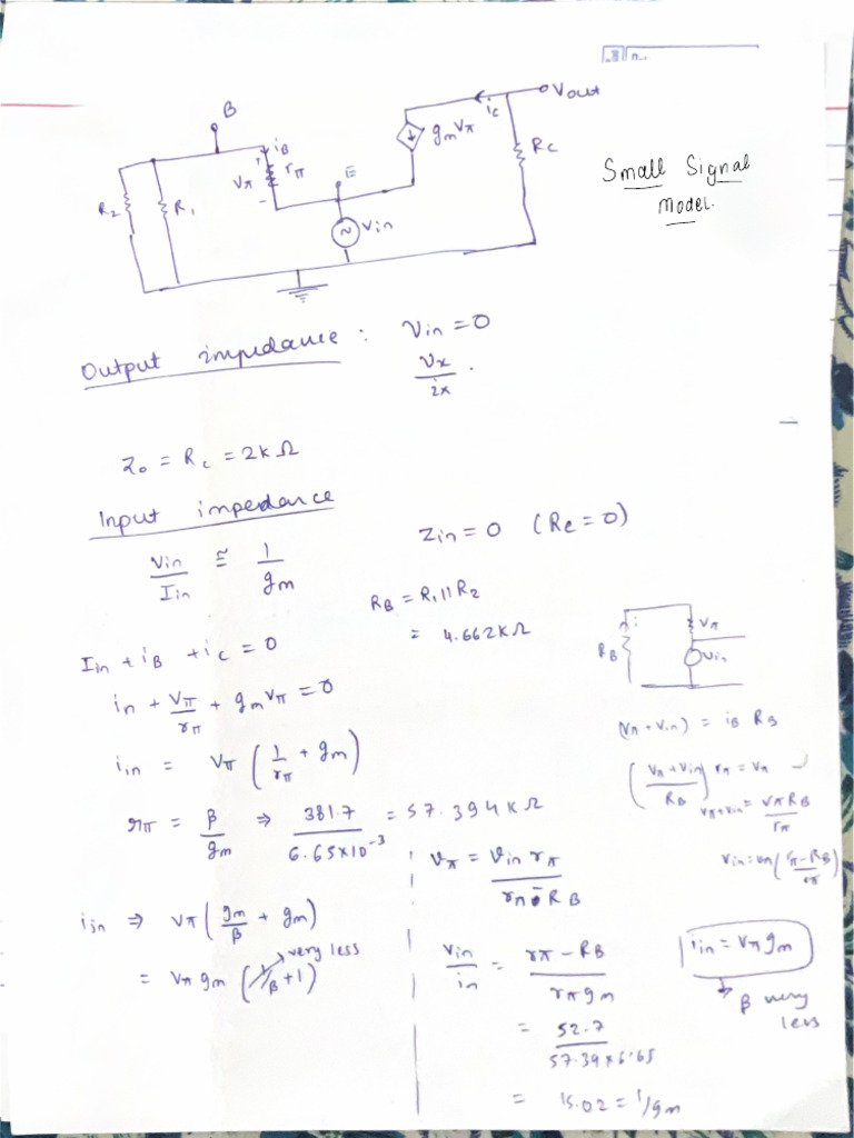 Small Signal Model | PDF