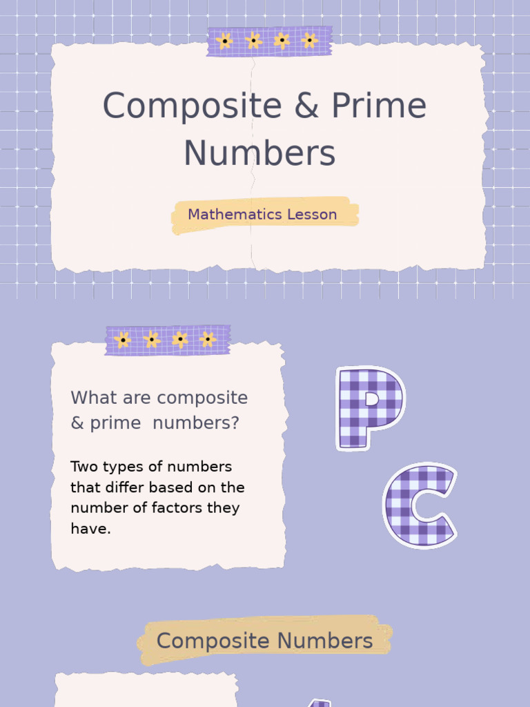 Composite vs Prime Numbers Explained | PDF