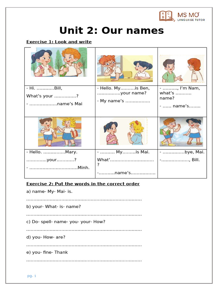 English Name Introduction Exercises | PDF | Chess | Chess Theory