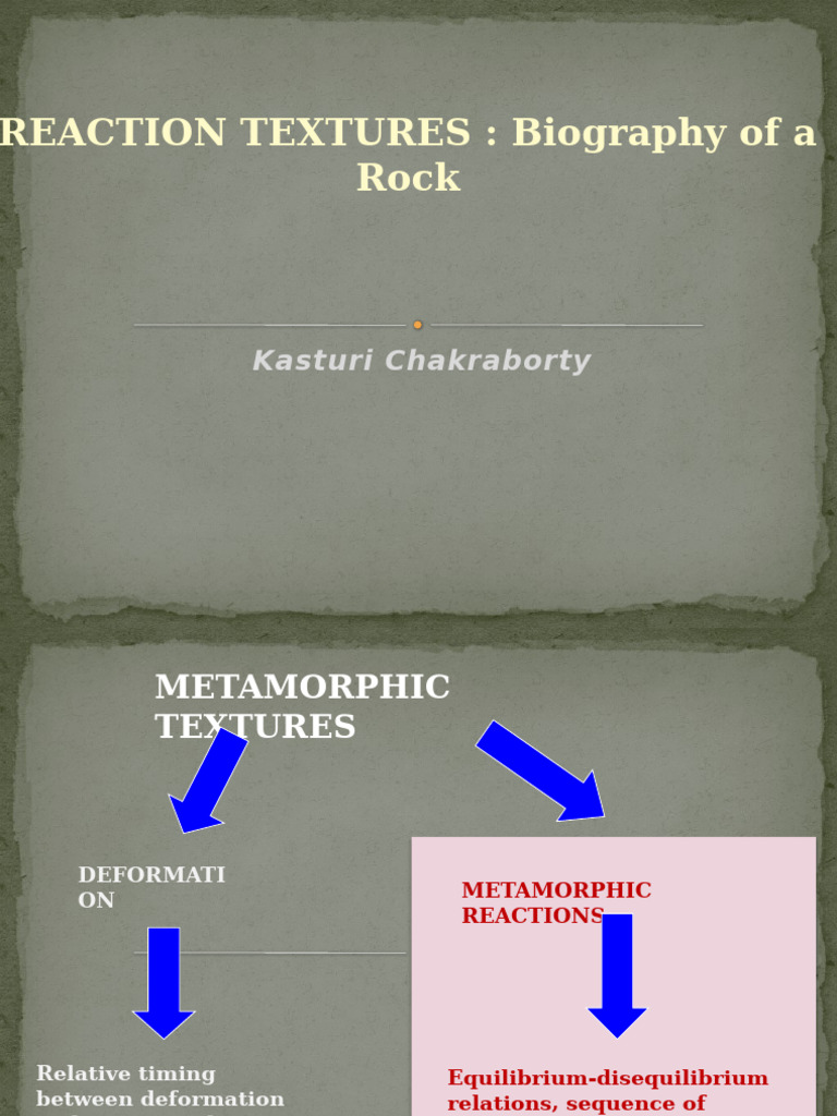 Metamorphic Textures - Reactions | PDF | Geology | Petrology