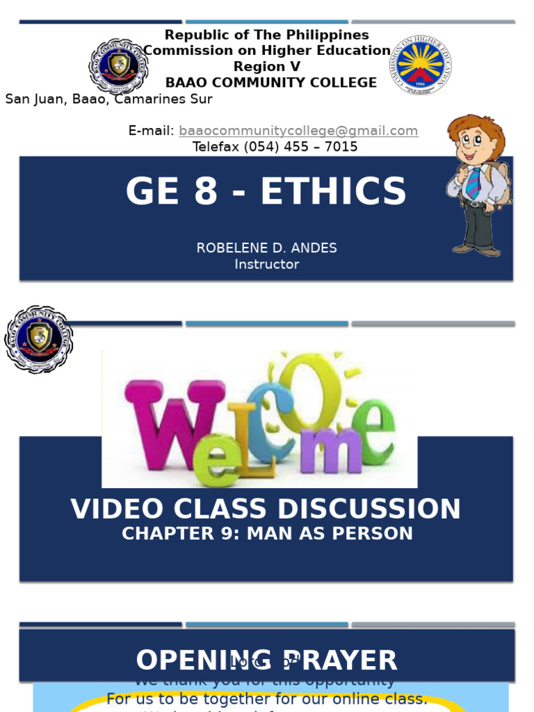 Understanding Man as Person in Ethics | PDF | Virtue | Human Nature