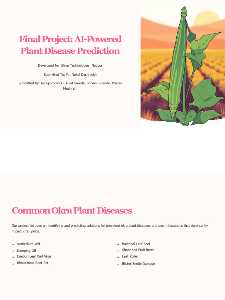 AI Solutions for Okra Disease Detection | PDF | Deep Learning | Machine ...
