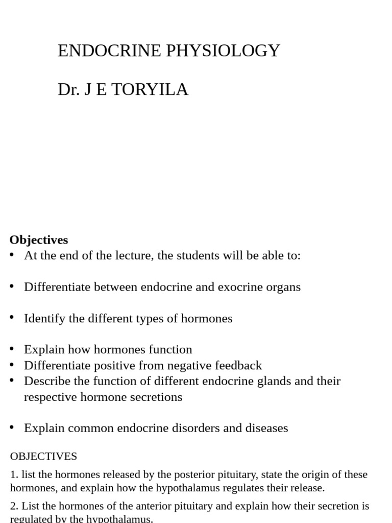 Endocrine Physiology | PDF | Endocrine System | Pancreas