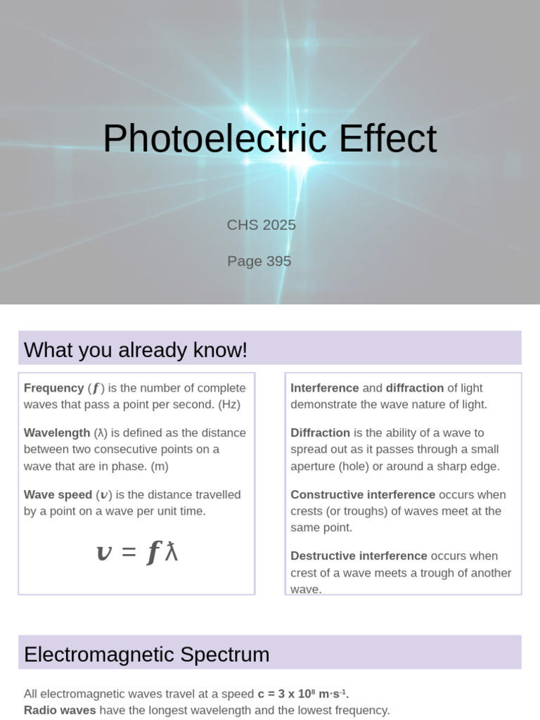 Photoelectric Effect | PDF | Photoelectric Effect | Light
