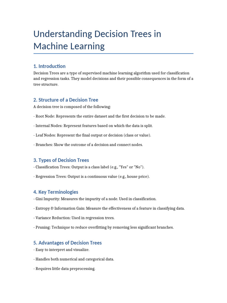 Understanding Decision Trees | PDF