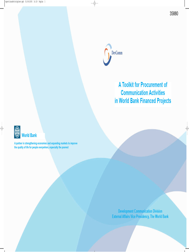 A ToolKit For Procurement of Communication Activites N World Bank ...