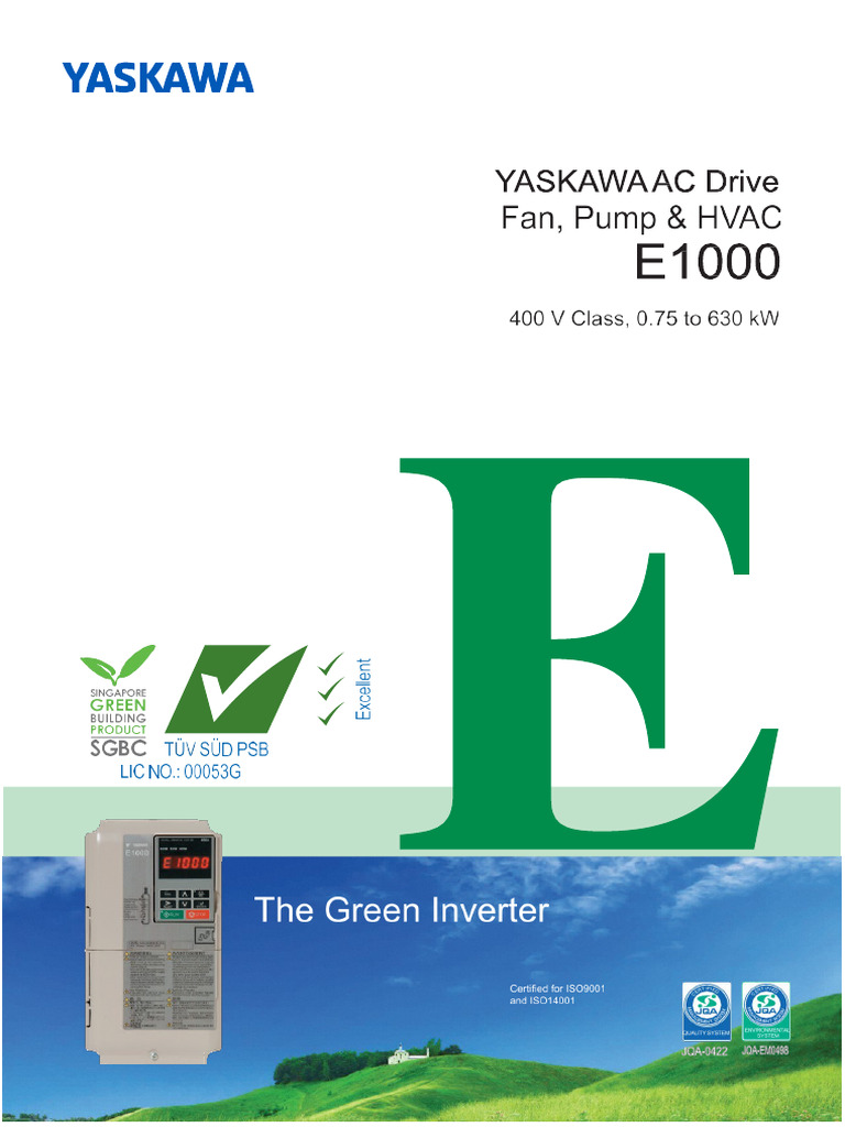 Yaskawa-E1000-catalog | PDF | Power Supply | Electric Motor