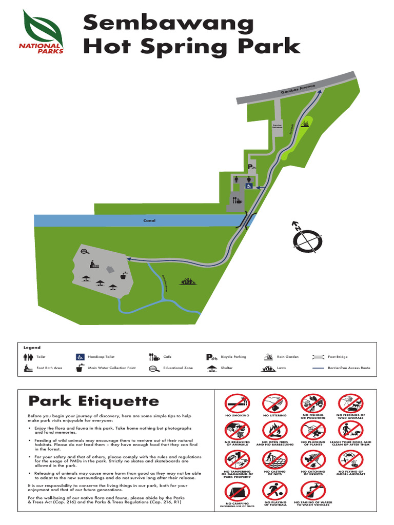 Sembawang Hot Spring Park Map | PDF | Natural Environment