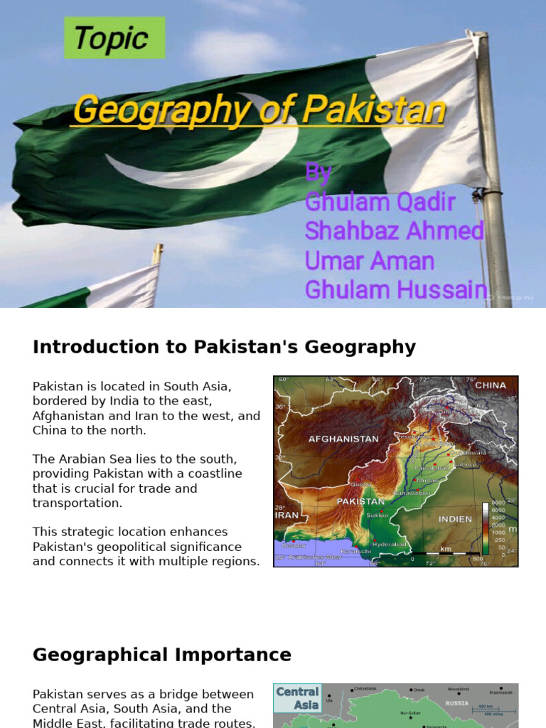 Geography and Location of Pakistan | PDF | Pakistan | Earth Sciences