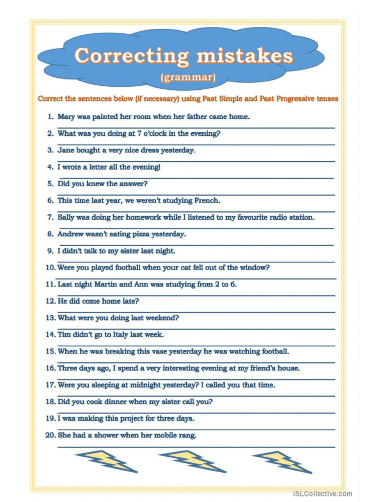 Spot The Errors | PDF
