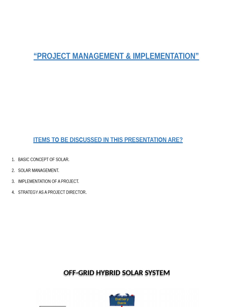Solar Project Management Guide | PDF | Project Management | Feasibility ...
