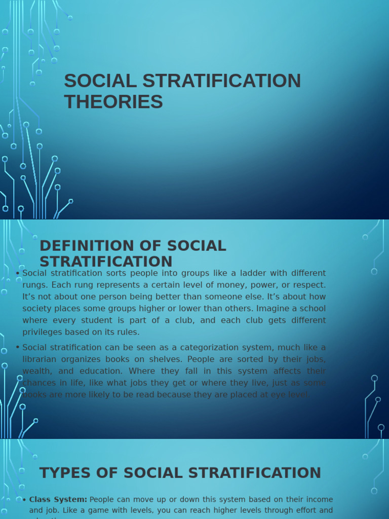 Social Stratification Theories | PDF | Social Stratification | Society