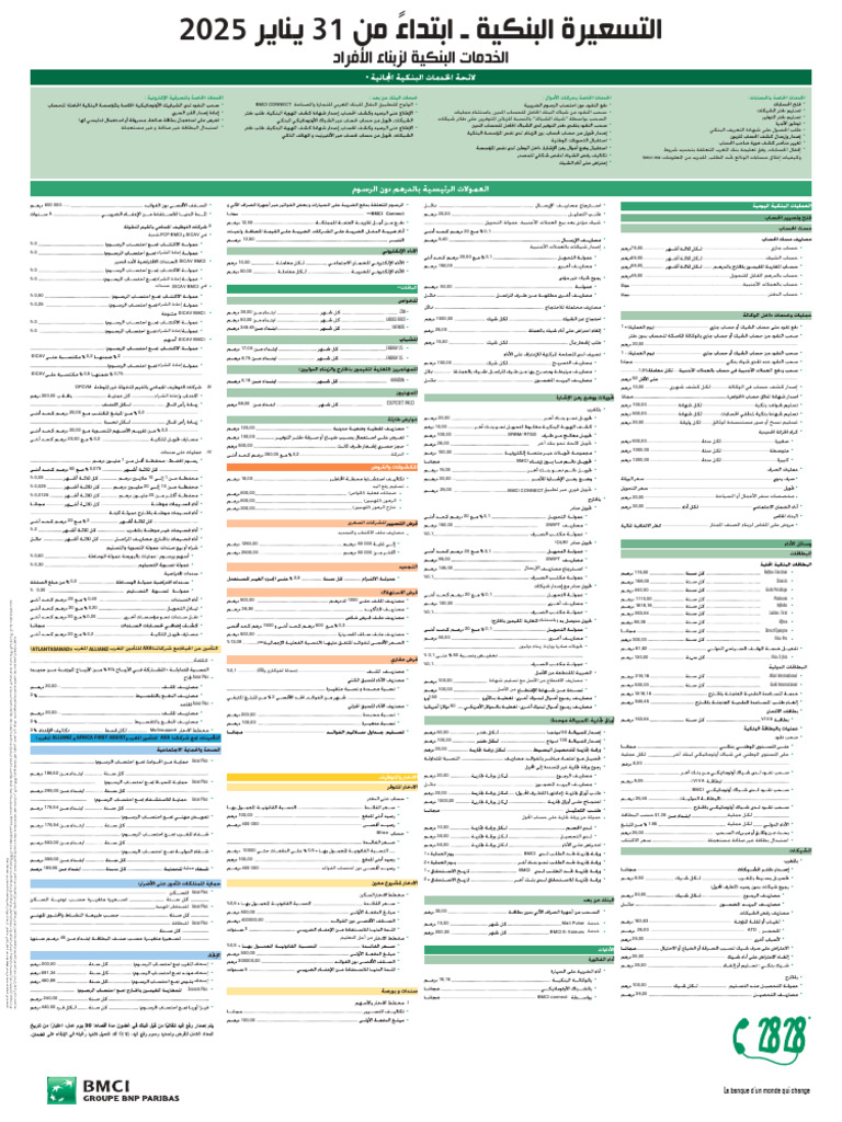 Affiche Tarifaire 2024 | PDF