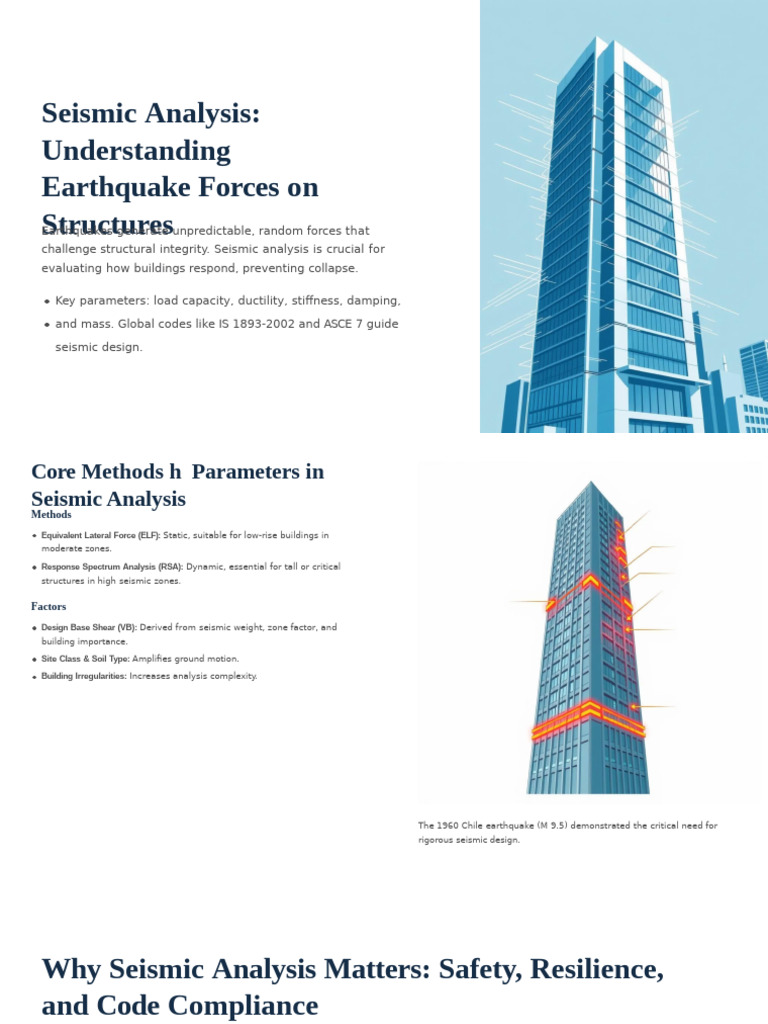 Seismic Analysis Understanding Earthquake Forces On Structures | PDF
