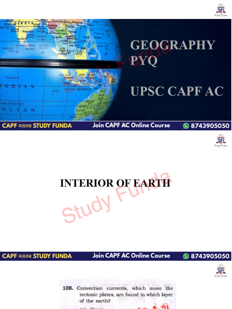 UPSC CAPF AC Geography Study Guide | PDF
