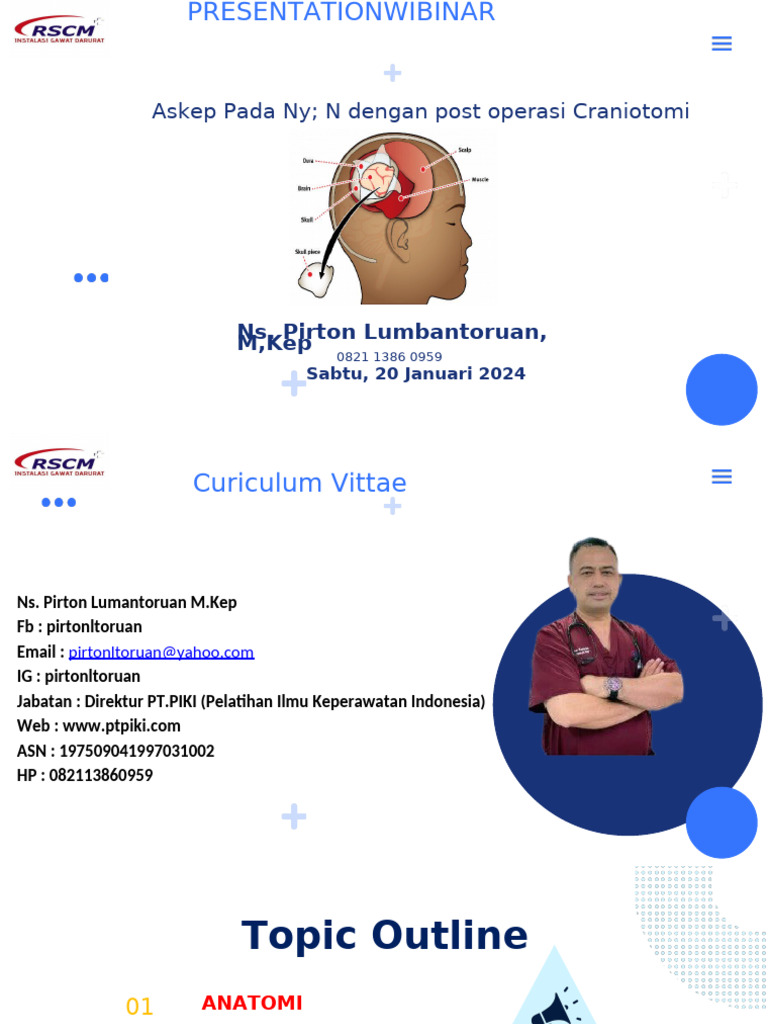 Askep Pasien Post Operasi Kraniotomi | PDF