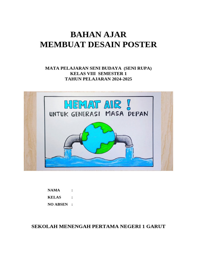 Desain Poster untuk Kelas VIII | PDF