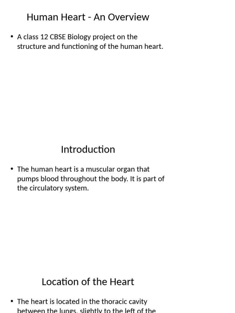 Human Heart: Structure and Function | PDF | Heart | Atrium (Heart)