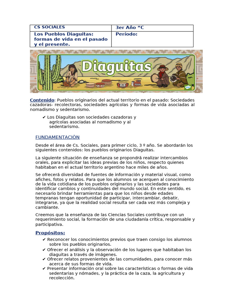 Vida y Cultura de los Diaguitas | PDF | Nómada | Sociedad