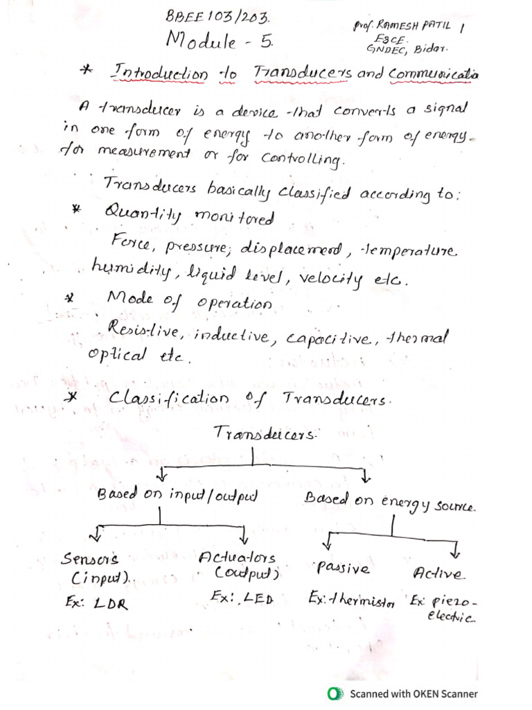 Module - 5 - Bbee203 Basic Electronics Notes | PDF