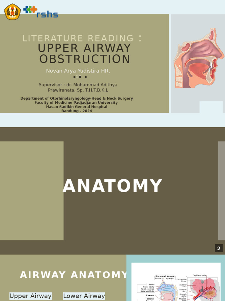 LR Upper Airway Obstruction NV | PDF | Larynx | Diseases And Disorders
