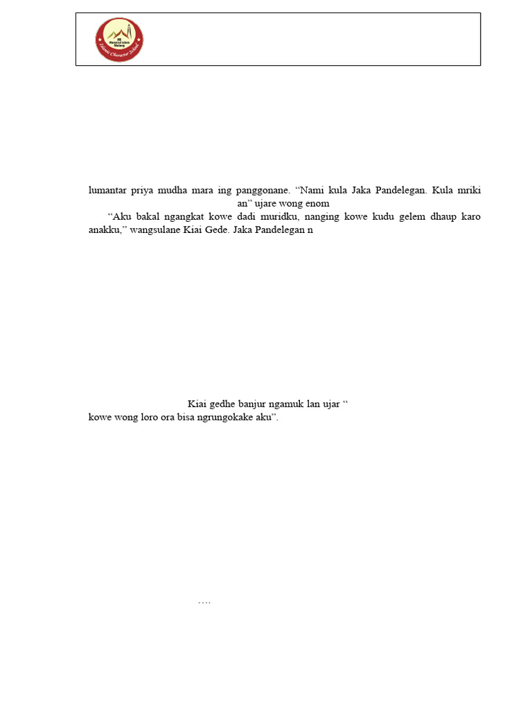 Sumatif 6 Bhs Jawa | PDF