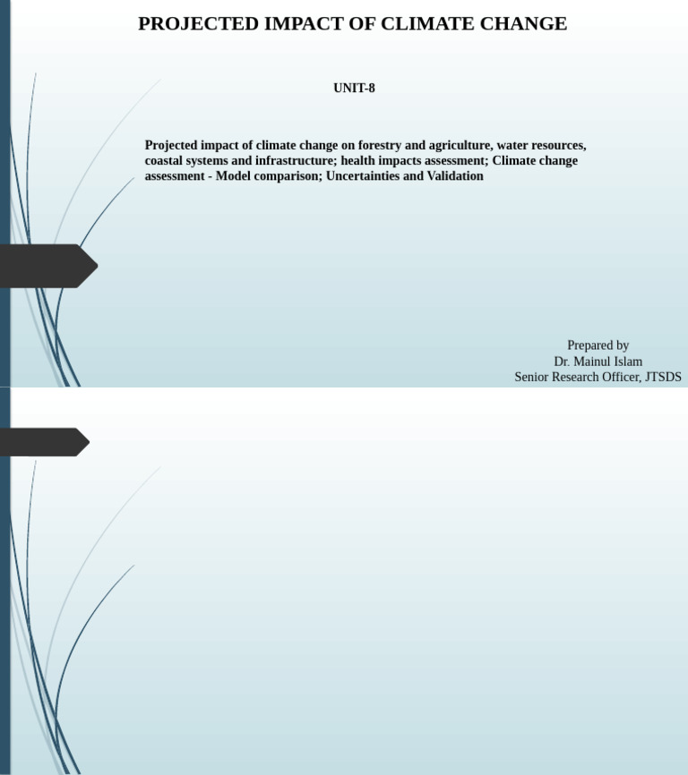 Projected Impact of Climate Change | PDF