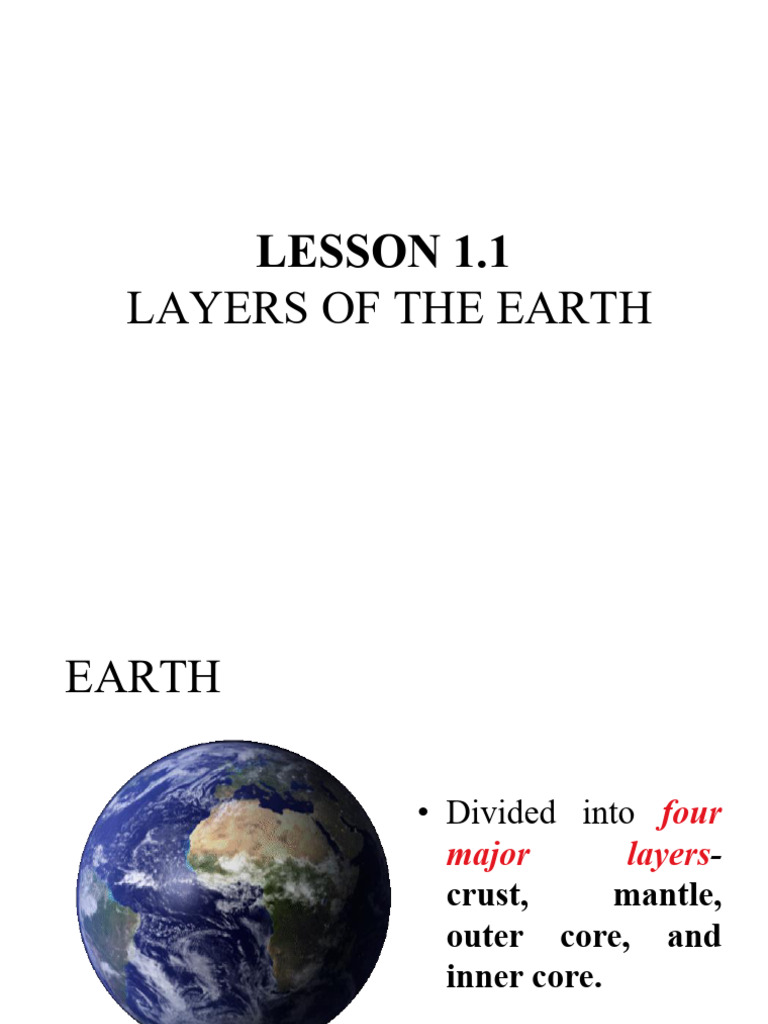Earth's Layers and Structure Explained | PDF | Plate Tectonics | Crust ...