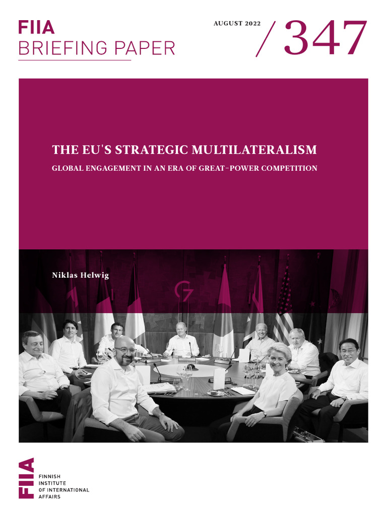 EU Strategic Multilateralism | PDF | Multilateralism | European Union