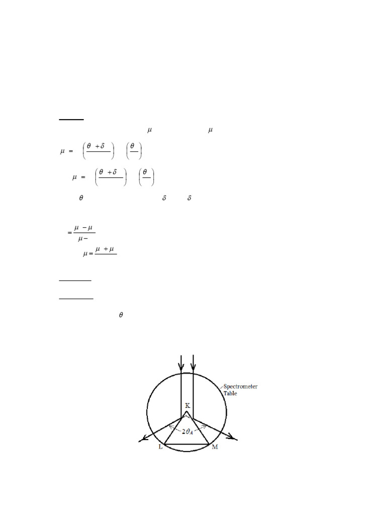 Dispersive Power and Cauchy's Constants | PDF | Refractive Index ...