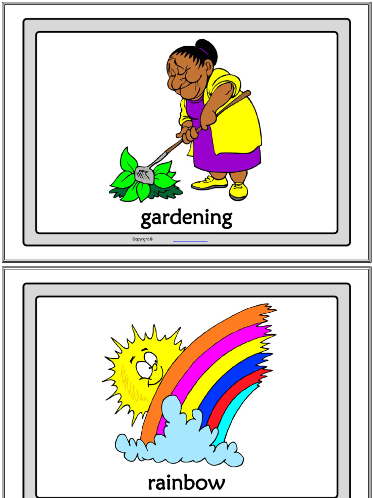 Spring Vocabulary Esl Printable Flashcards With Words For Kids | PDF