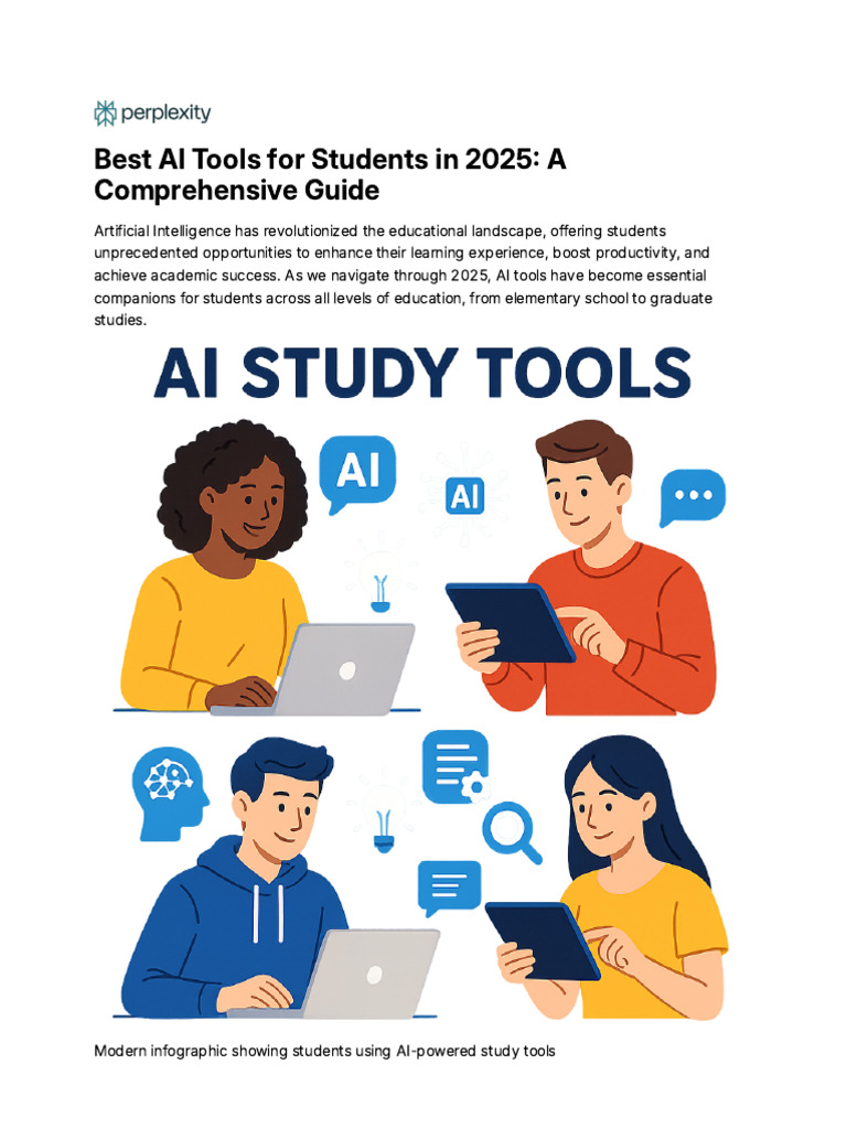 Best AI Study Tools for Students 2025 | PDF | Artificial Intelligence ...