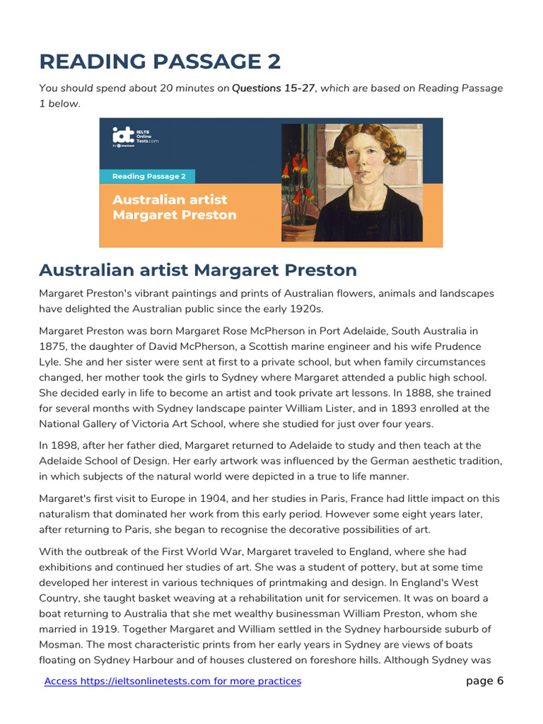 Margaret Preston: Australian Art Pioneer | PDF | The Arts