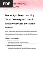 Modul Ajar Paud Deep Learning | PDF