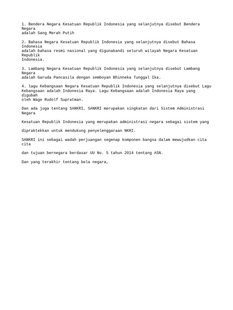 Simbol dan Sistem Negara Kesatuan RI | PDF