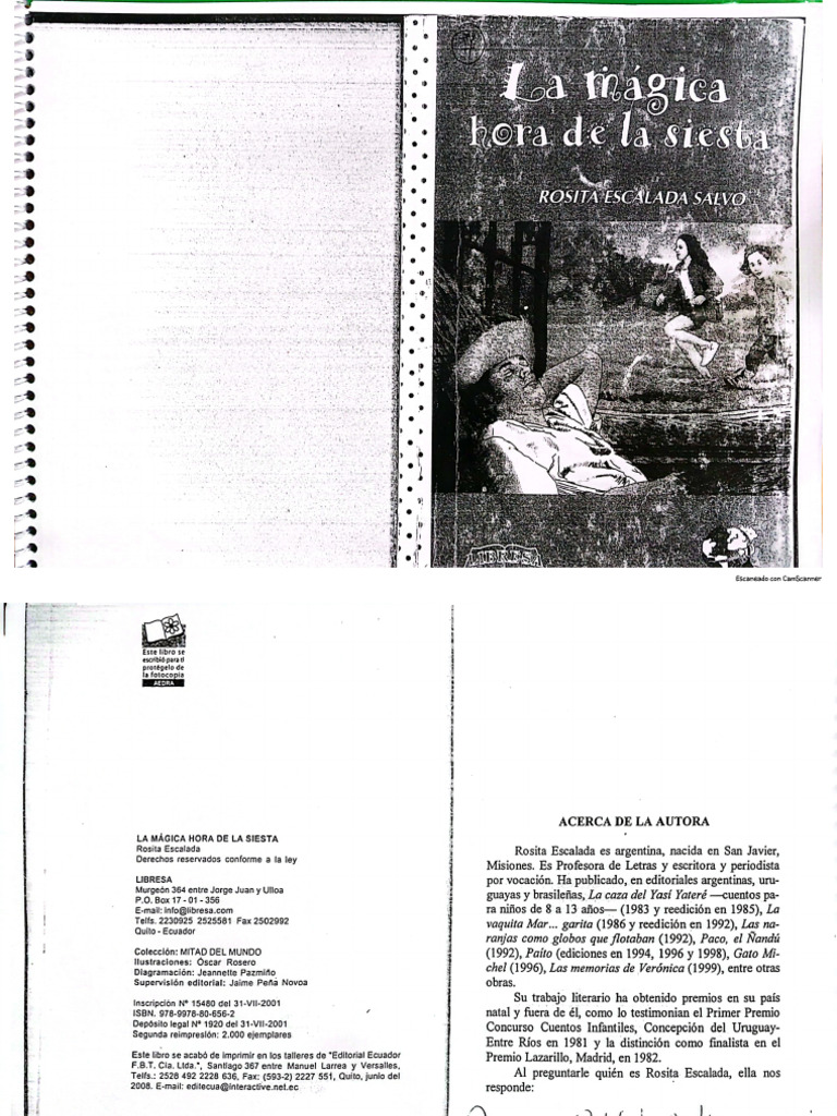La Magica Hora de La Siesta-Rosita Escalada Salvo | PDF