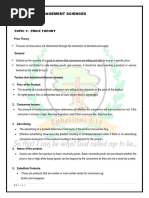 Ems Notes Grade 9 Topic 1 | PDF | Goal | Marketing